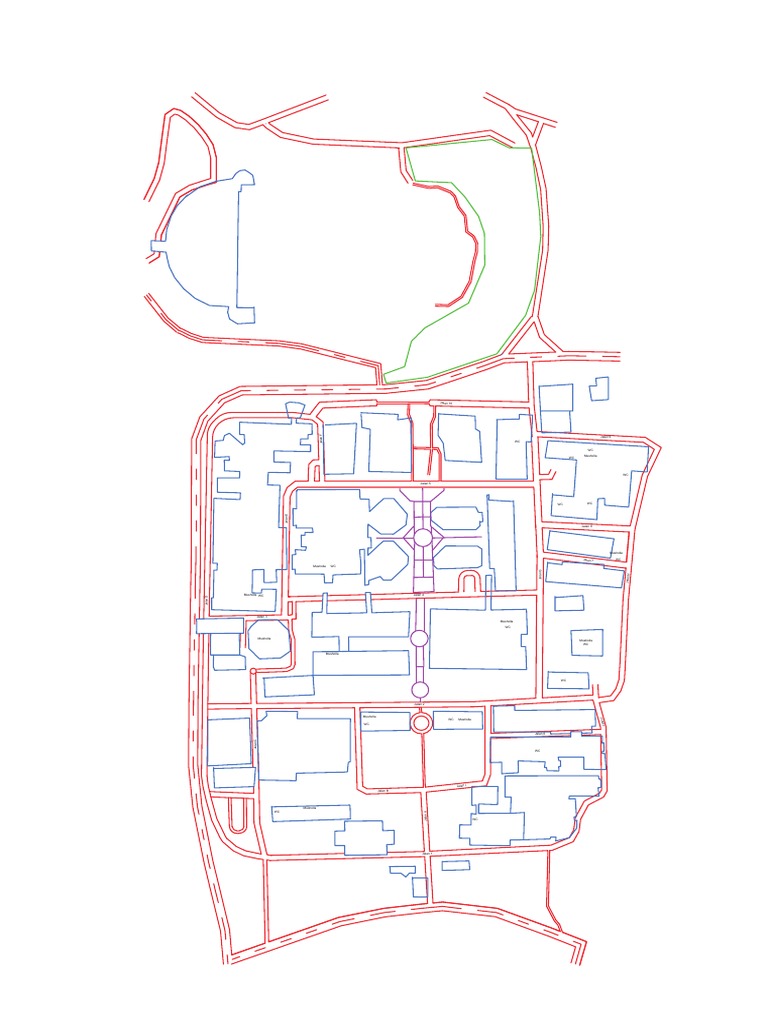 Peta Kampus ITB Ganesha AutoCAD | PDF