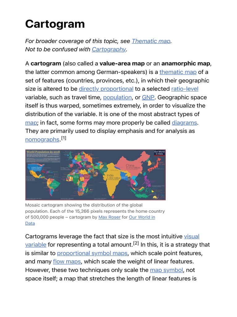 Cartogram | PDF | Cartography | Graphic Design