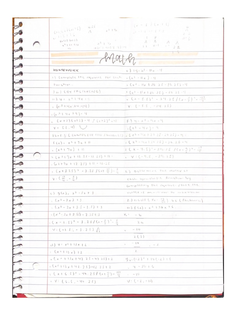 Math 11 Functions Homework Pdf