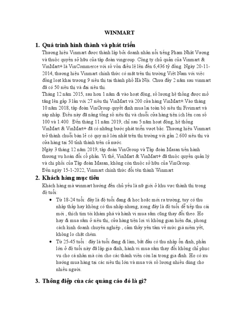 WINMART | PDF