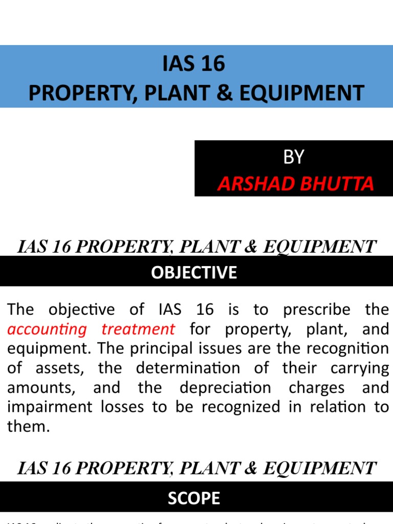 Ias 16 | Download Free PDF | Depreciation | Fair Value