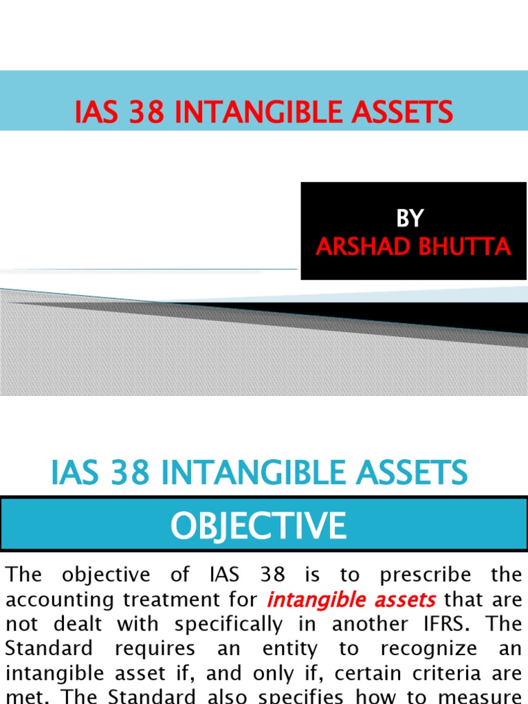 IAS 38 - Intangible Assets | PDF | Intangible Asset | International Financial Reporting Standards