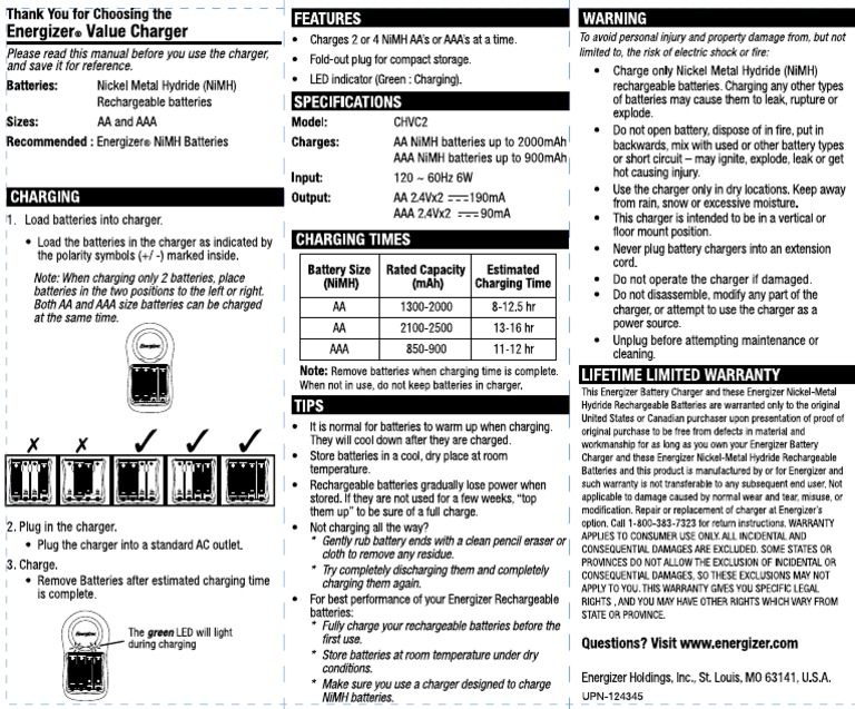 Battery Charger Manual | PDF