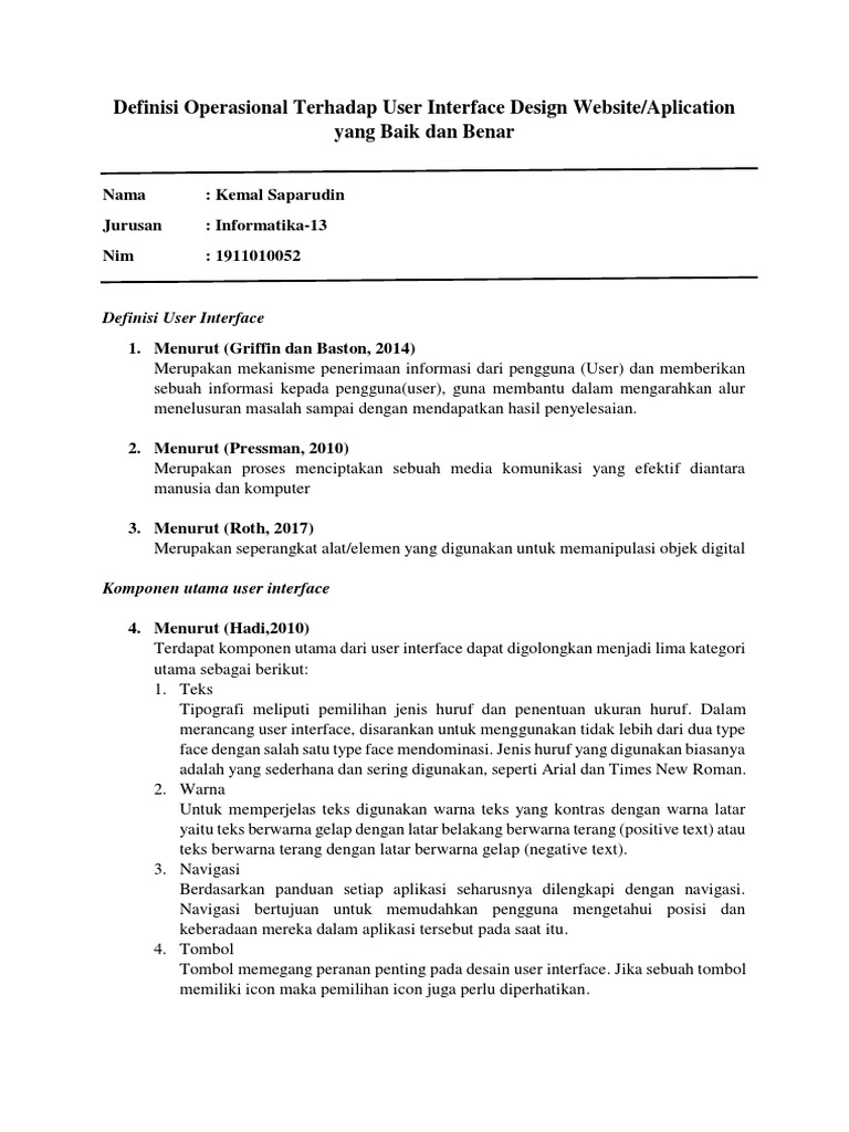 Panduan Desain User Interface Efektif | PDF | Komputer