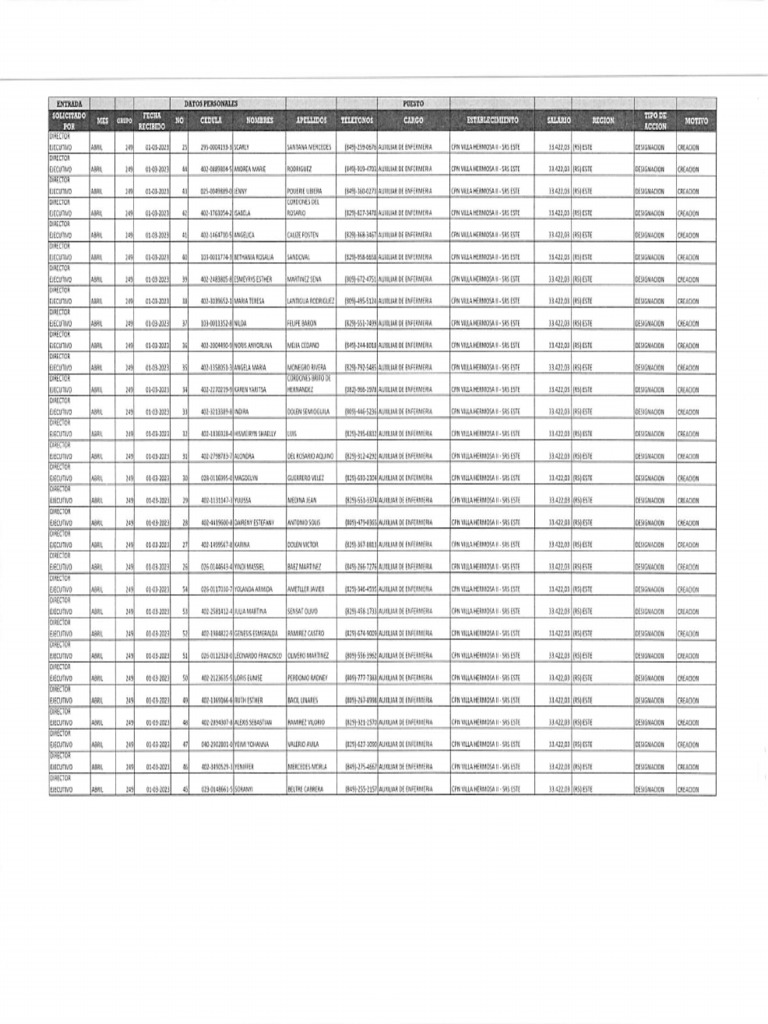 Auxiliar de Enfermeria - CPN Villa Hermosa Ii | PDF