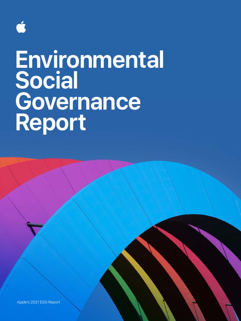 Environmental Social Governance: Apple's 2021 ESG Report | PDF | Low ...