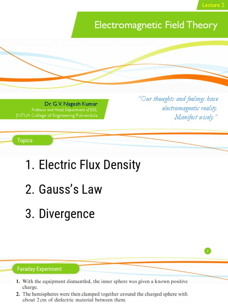 Lecture 2 | Download Free PDF | Flux | Sphere