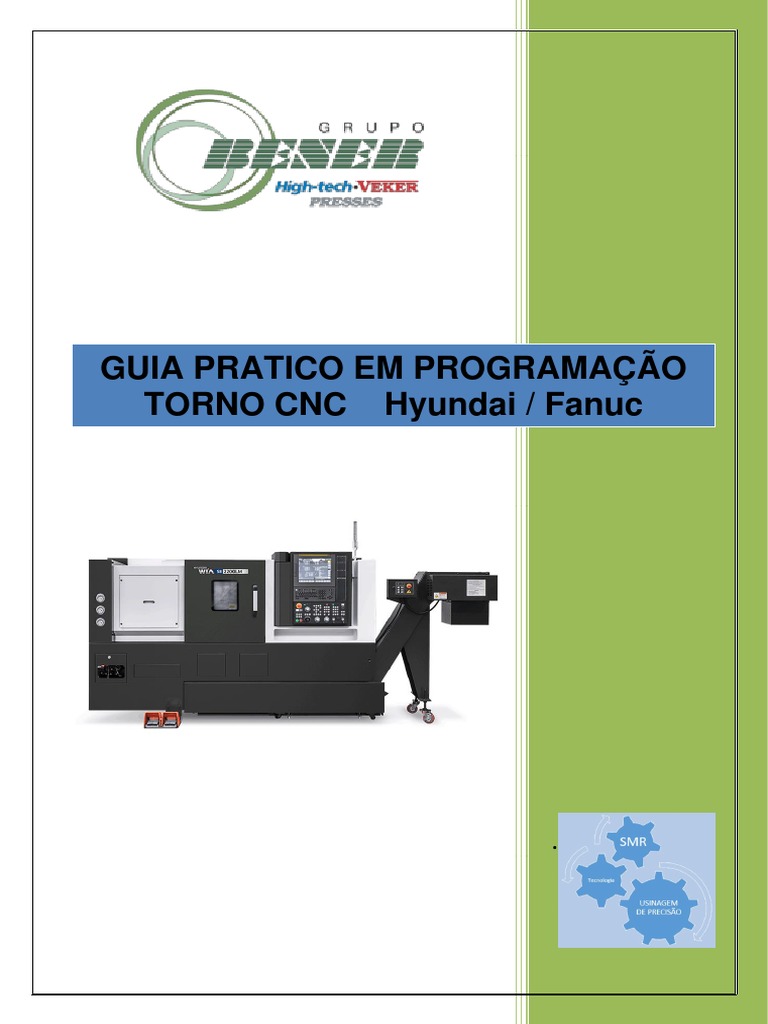 Guia Pratico em Programação TORNO CNC Hyundai / Fanuc | PDF | Máquinas ...