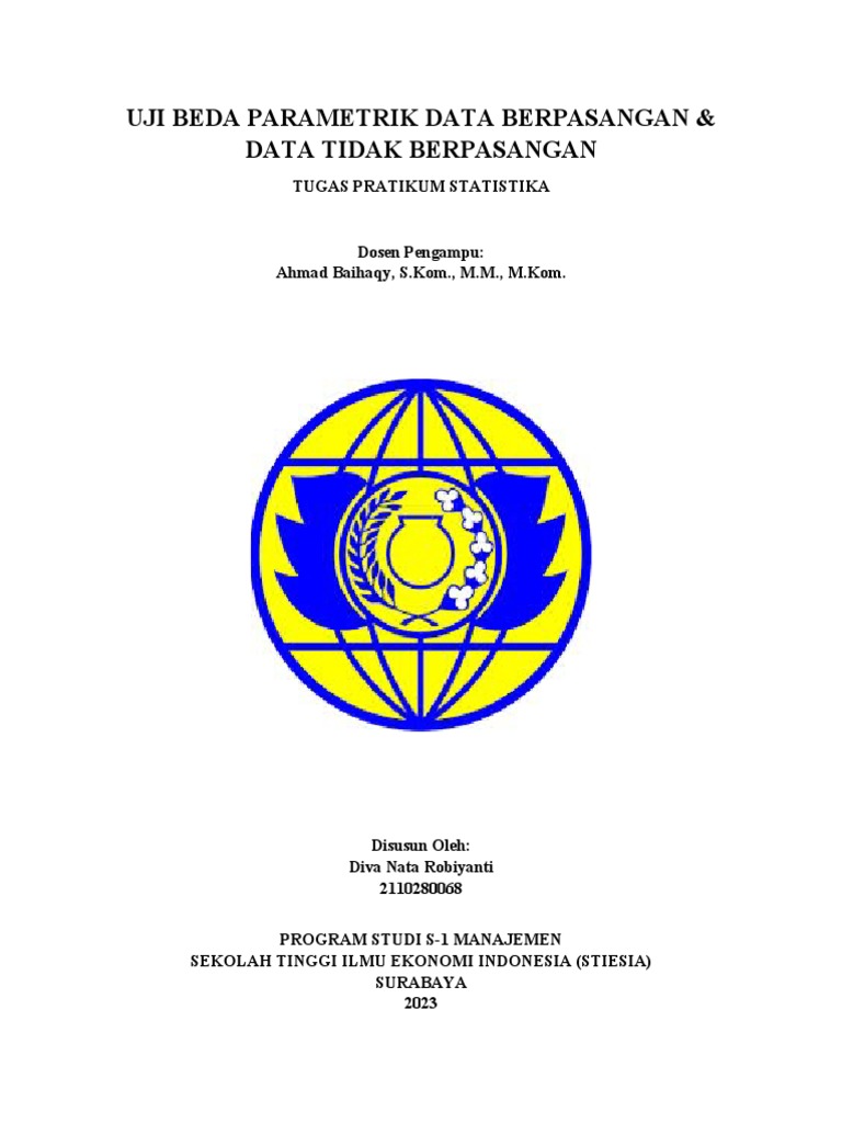Analisis Uji Parametrik Data Berpasangan Dan Tidak Berpasangan | PDF