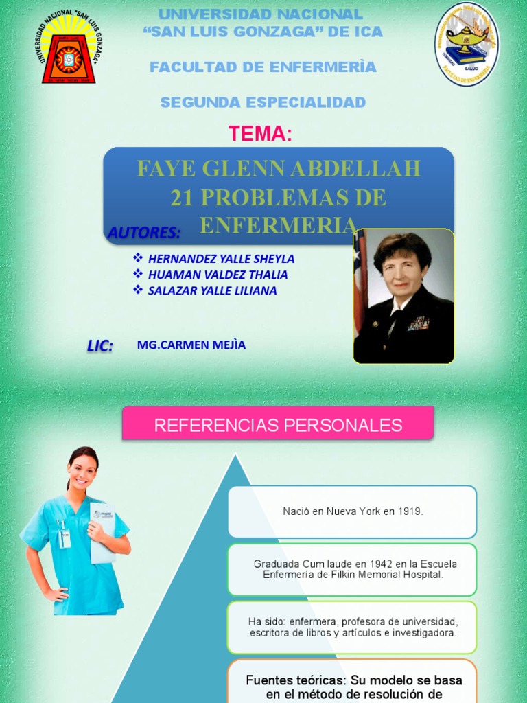 Faye Glenn | PDF | Enfermería | Teoría
