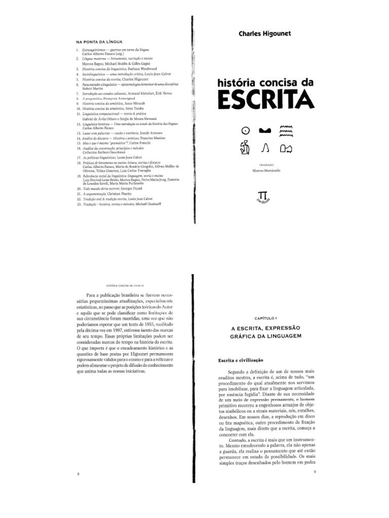 História Concisa Da Escrita | PDF