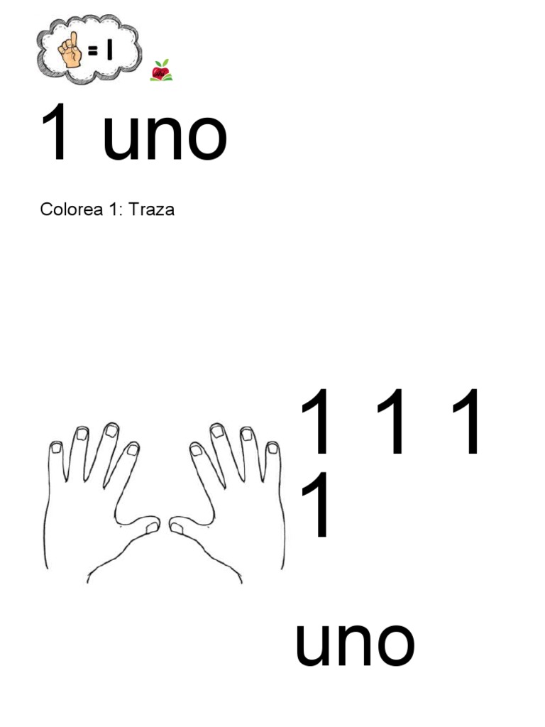 Traza y Colorea Trabajamos Del 1 L 10 | PDF