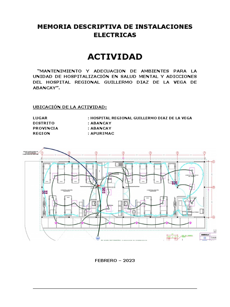 5 Memoria Descriptiva de Inst ELECTR | PDF | Cableado eléctrico | Corriente eléctrica