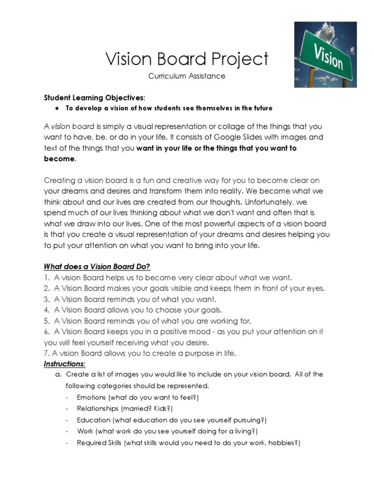 CA Visionboard | PDF