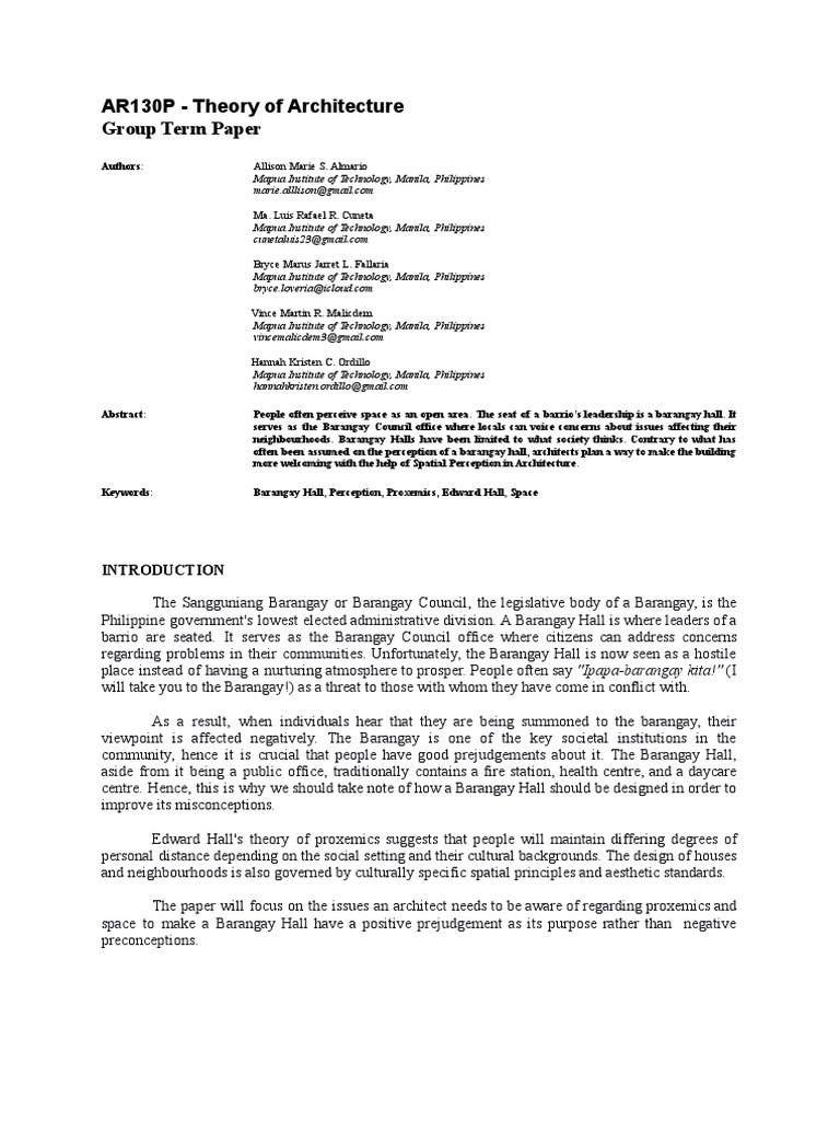 A53 Group 4 | PDF | Space | Cognitive Science