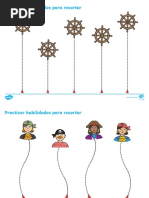 Ficha de Actividad Control Del Trazo de Los Piratas | PDF