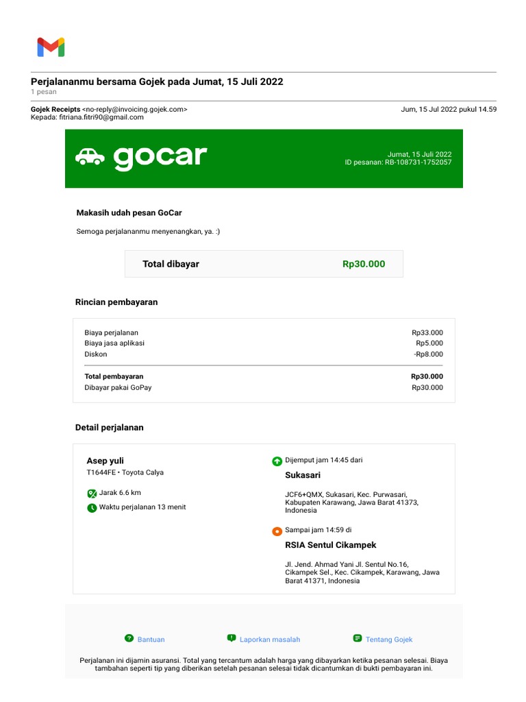 PERJALANAN GOJEK | PDF