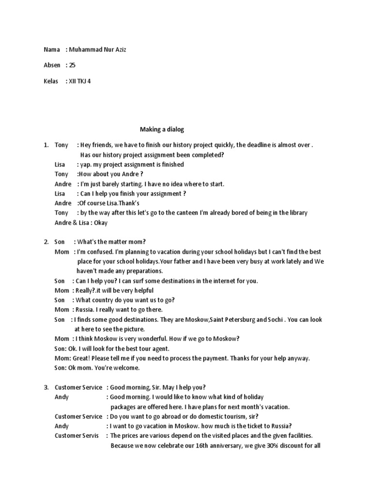 Making A Dialog | PDF