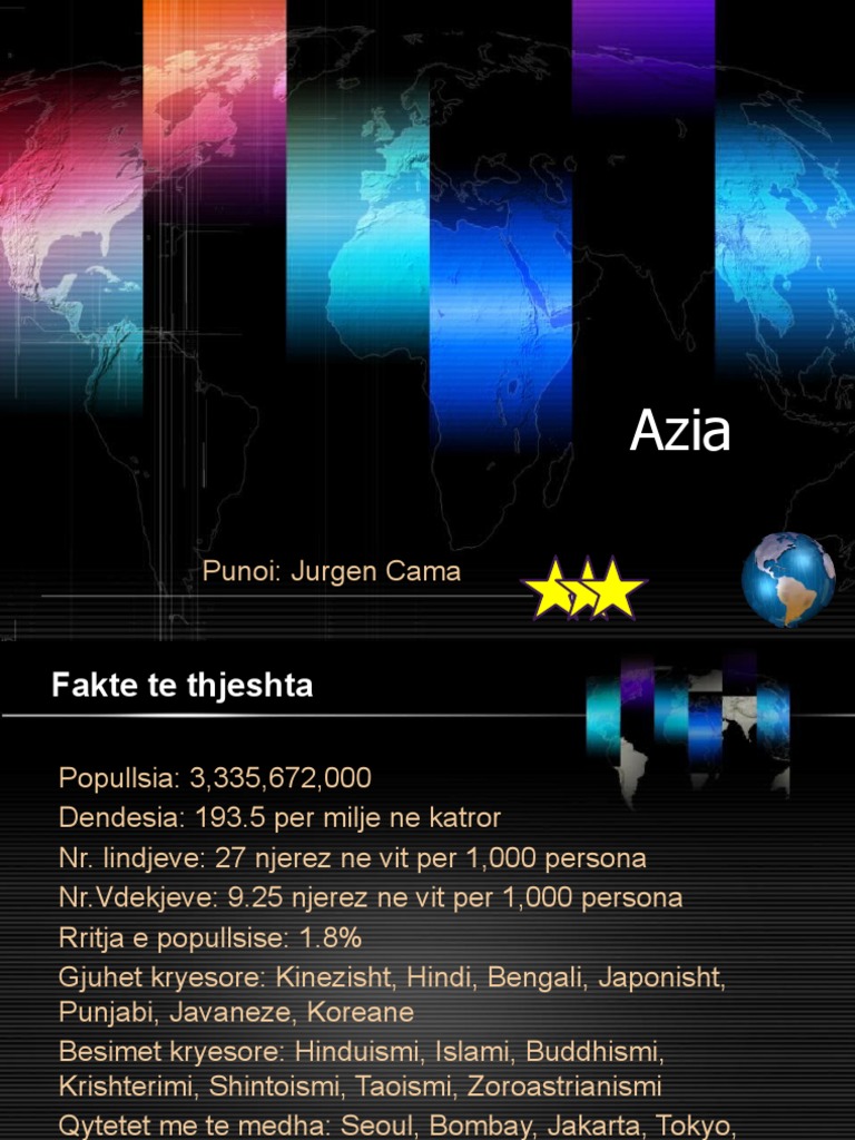 Azia-Projekt Në Gjeografi | PDF