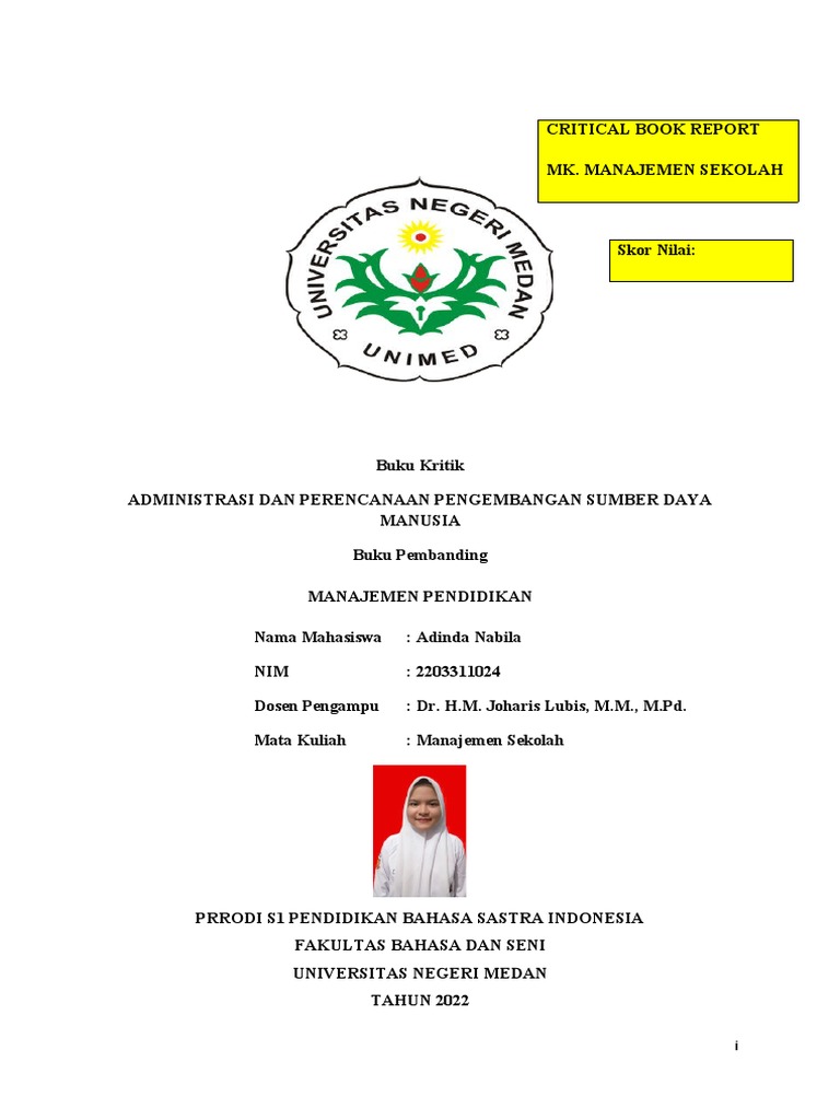 CBR Manajemen Sekolah Adinda Nabila | PDF