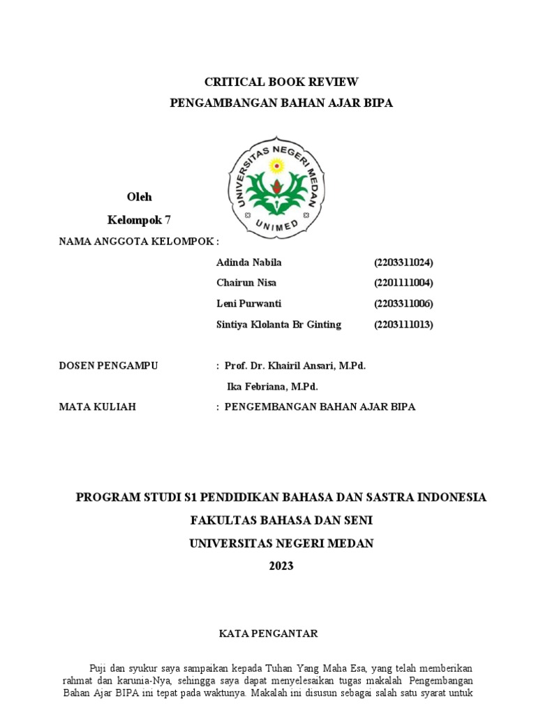 CBR - Kel 7 Pengembangan Bahan Ajar Bipa | PDF