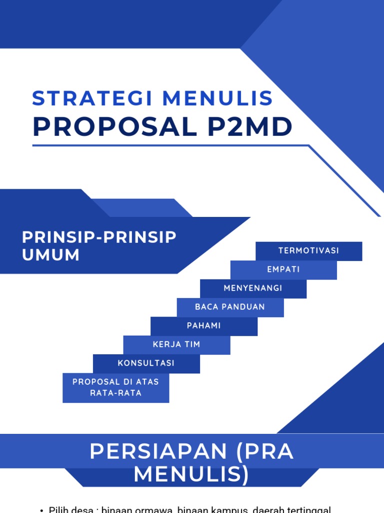 Strategi Menulis Proposal P2MD - P2MD - 2023 | PDF