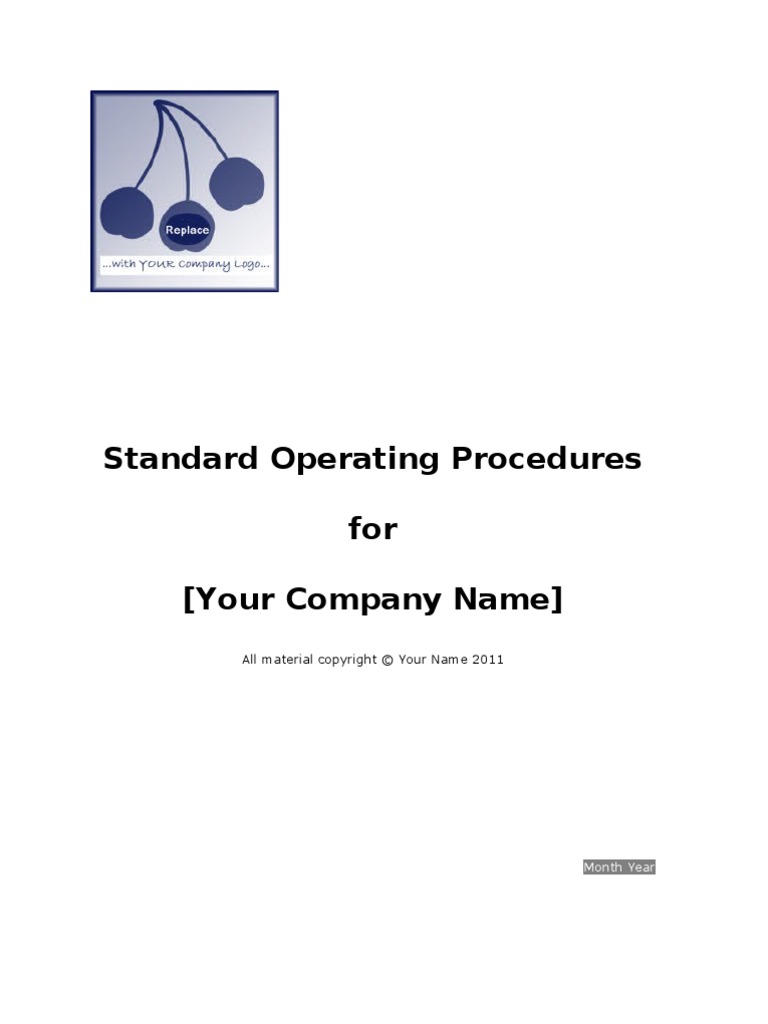 12-Standard Operating Procedures | PDF | Confidentiality | File ...