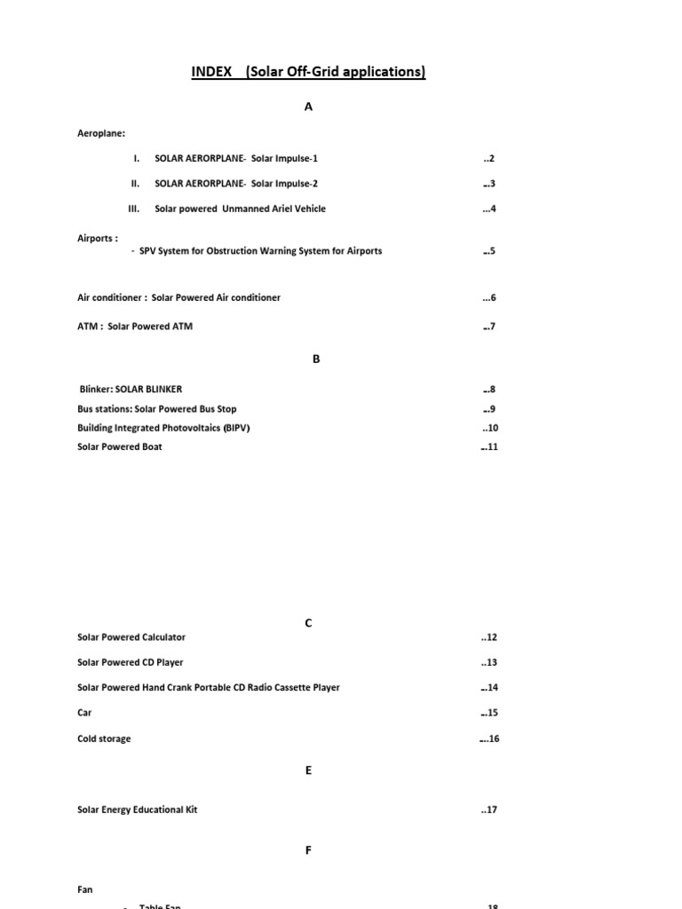 Solar PV Off-Grid Application - Booklet | PDF | Solar Power | Photovoltaics