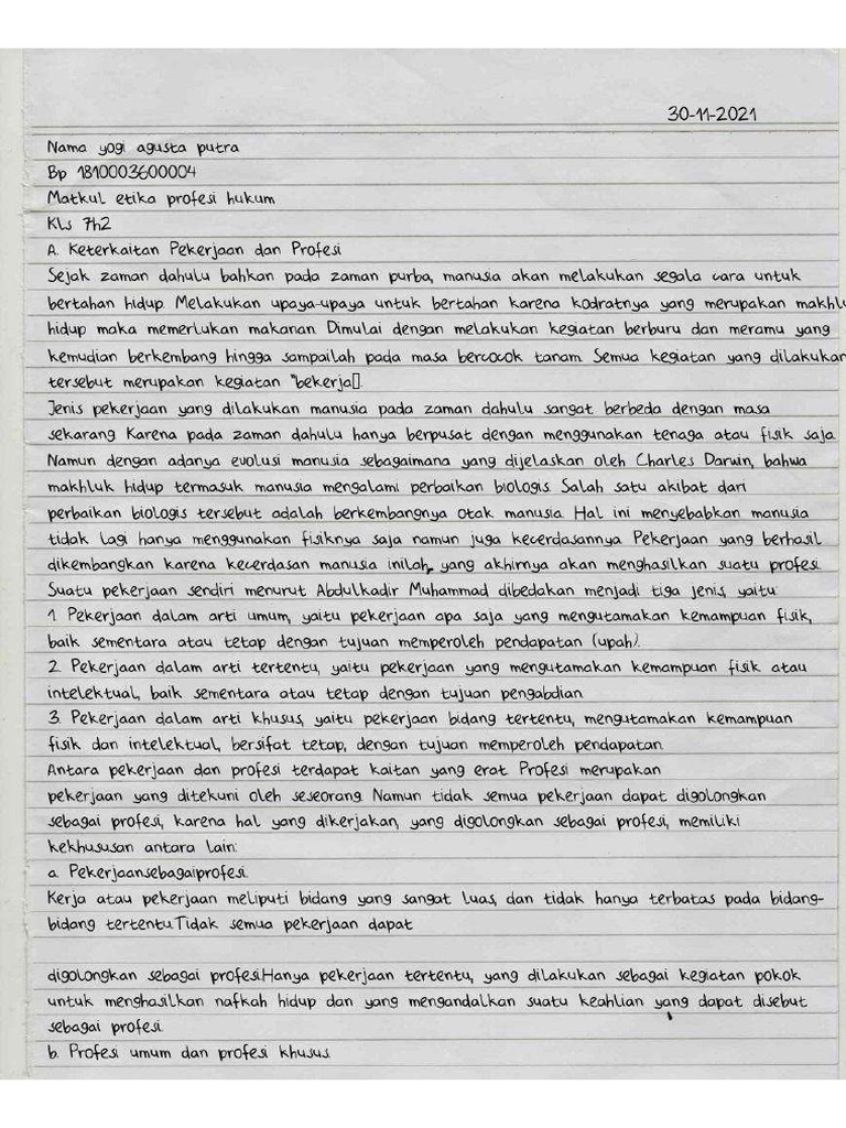 Profesi Hukum by Nurda Lismawati | PDF