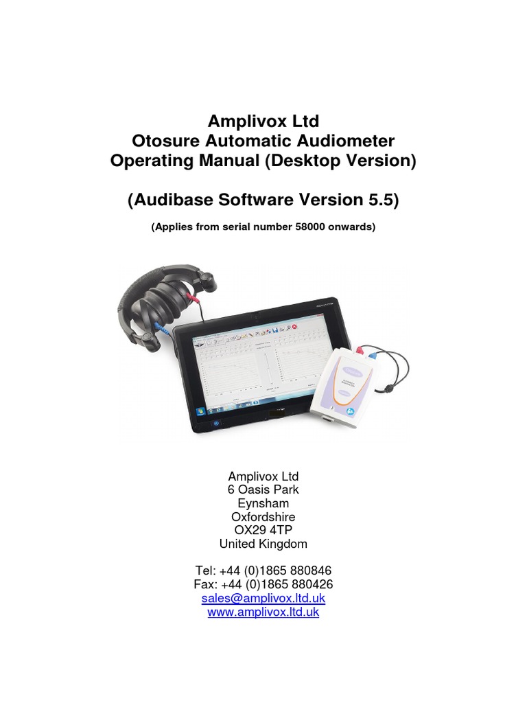 Audiometer User Guide | PDF | Headphones | Icon (Computing)