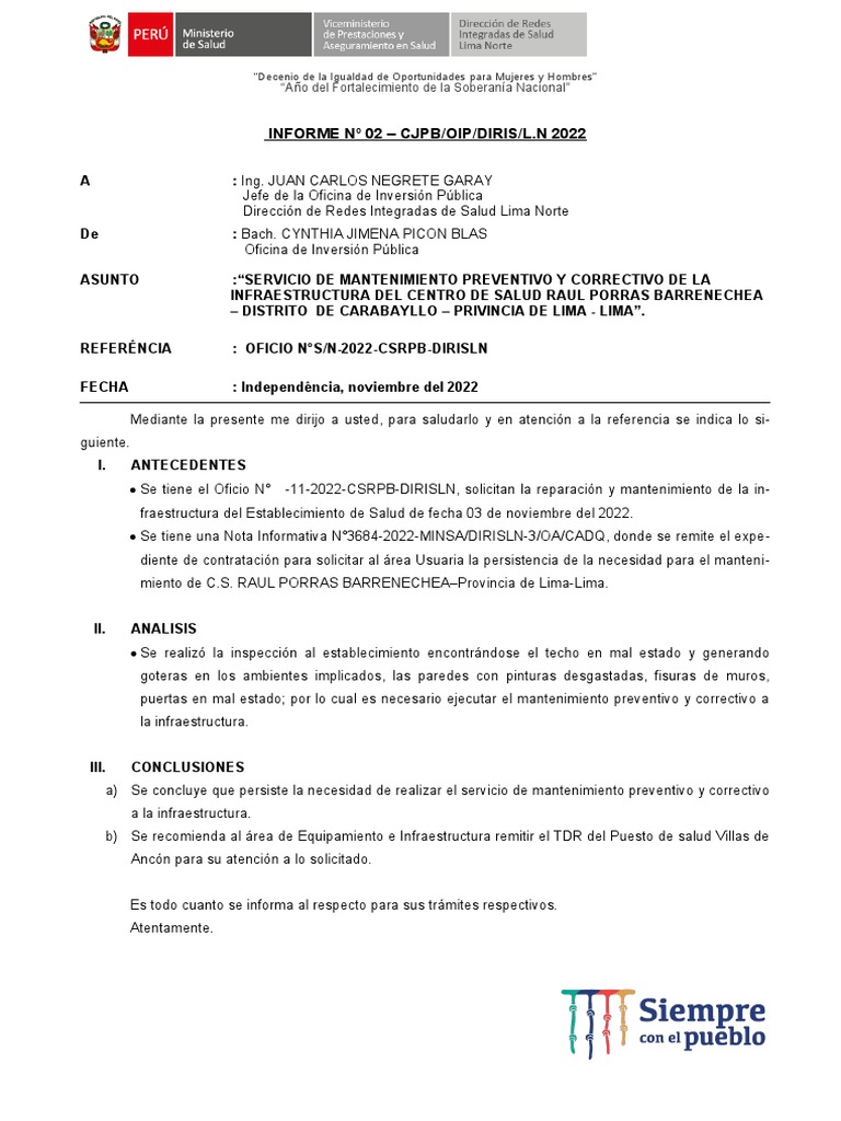 Informe Raul Porras Barrenechea | PDF