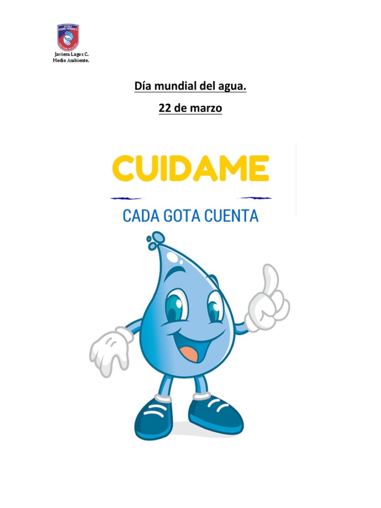 Actividades Sugeridad Día Mundial Del Agua 22 Marzo | PDF