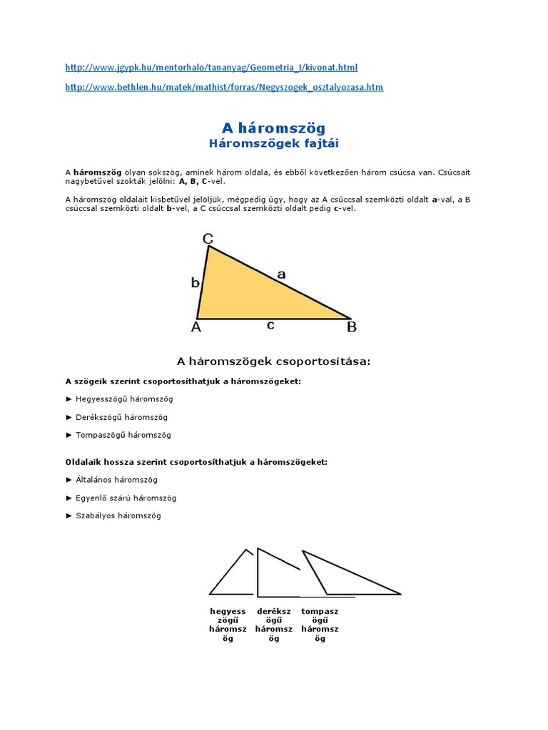 Geometria Alapok | PDF