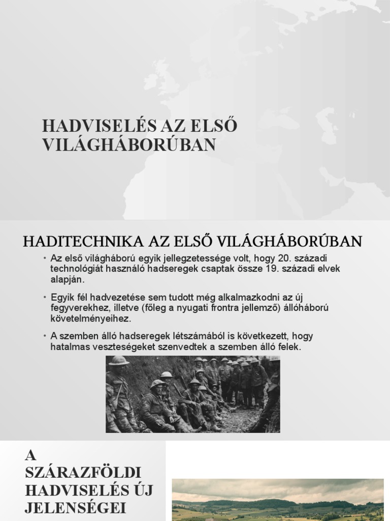 Hadviselés Az Első Világháborúban | PDF