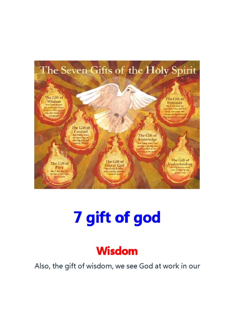 7 Gifts of The Holy Spirits 1 | Download Free PDF | Courage | God