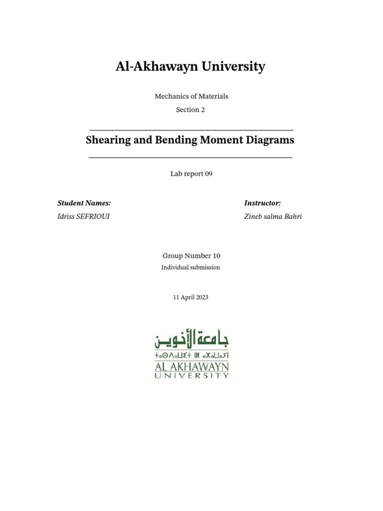 Lab Report 9 | PDF | Bending | Beam (Structure) Lab Report 9 | PDF | Bending | Beam (Structure)