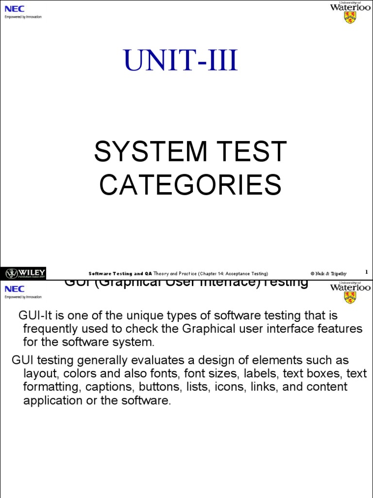 GUI Testing | PDF | Software Testing | Graphical User Interfaces GUI Testing | PDF | Software Testing | Graphical User Interfaces