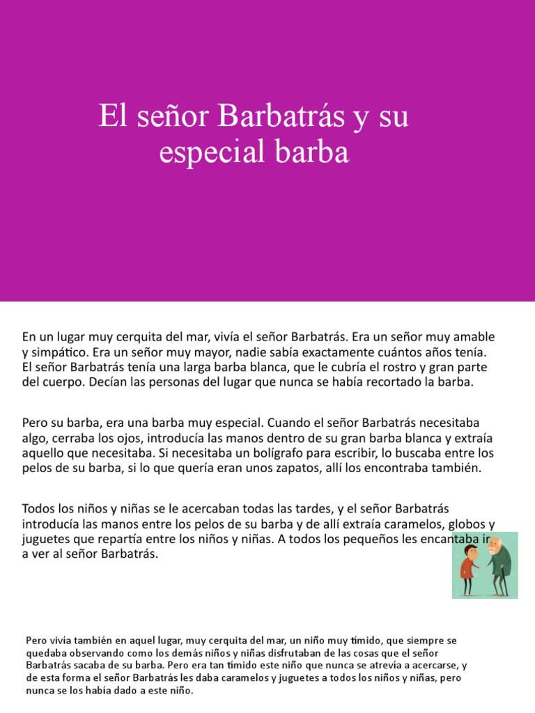 El Señor Barbatrás y Su Especial Barba | PDF