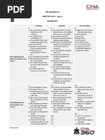 GABARITO Advanced 1 - Midterm Written Test - Type A - Answer Key | PDF