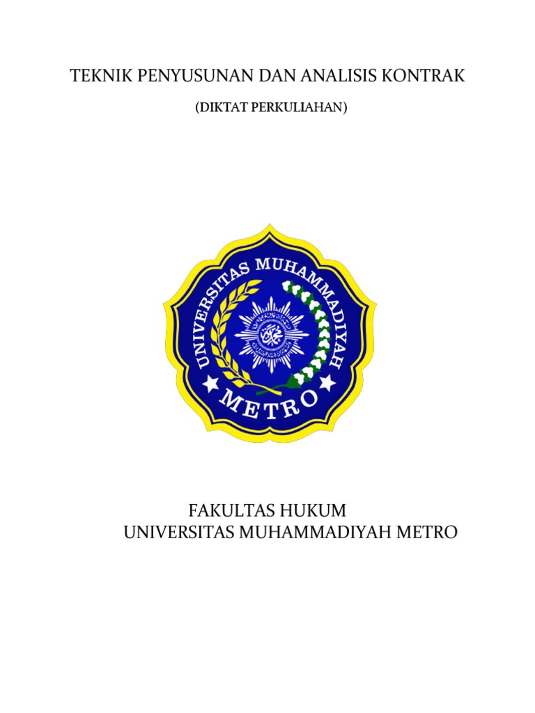 Bahan Kuliah Teknik Penyusunan Kontrak | PDF