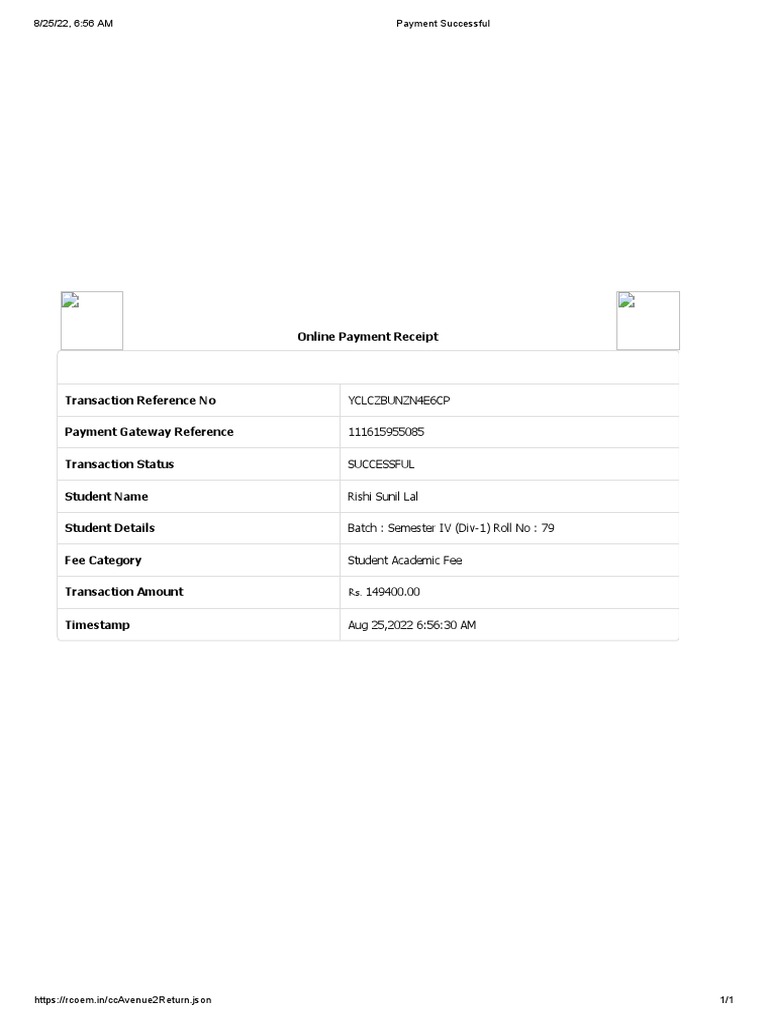 3rd Yr Fee Pyt RCT | PDF