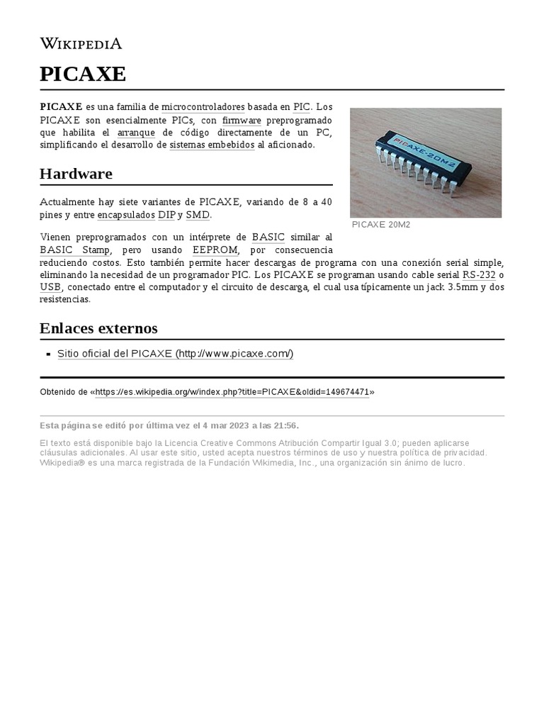 PICAXE | PDF | Informática