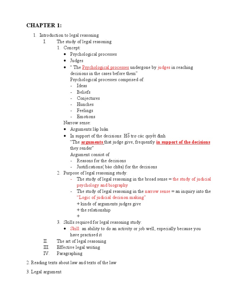 Introduction To Legal Reasoning | PDF