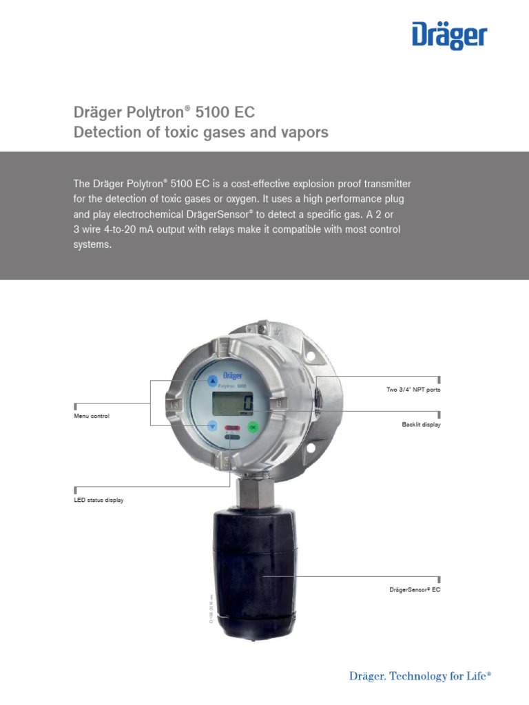 Dräger Polytron® 5100 EC - DataSheet | PDF | Relay | Oxide