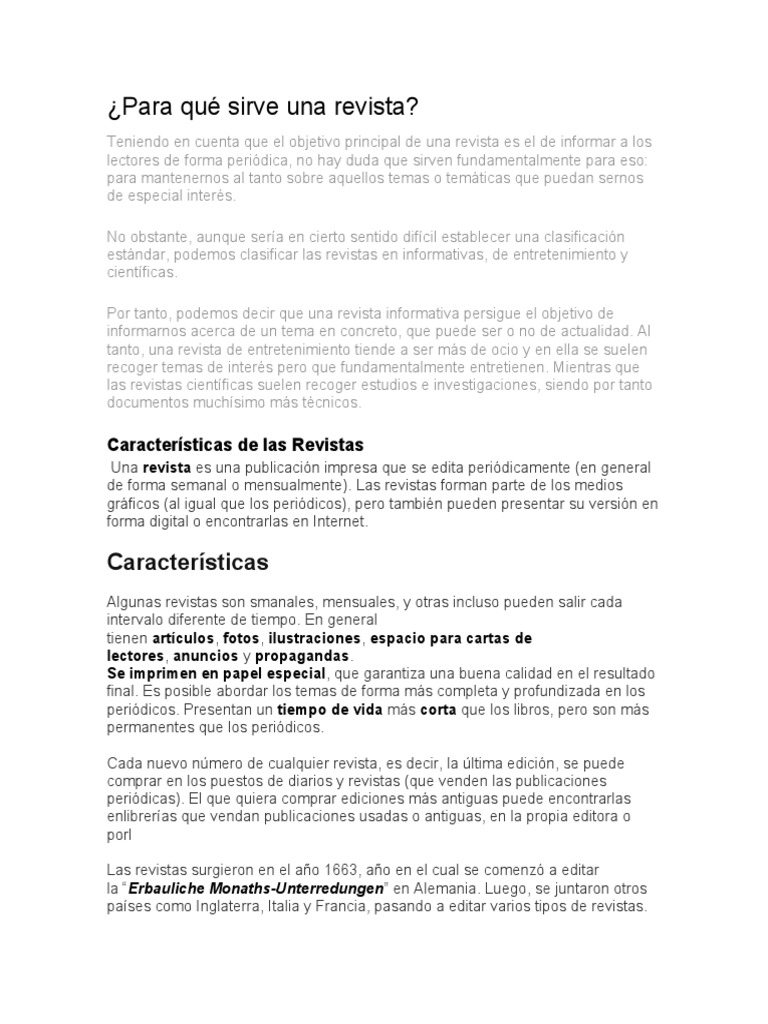 Los diferentes tipos de revistas: informativas, de entretenimiento y ...