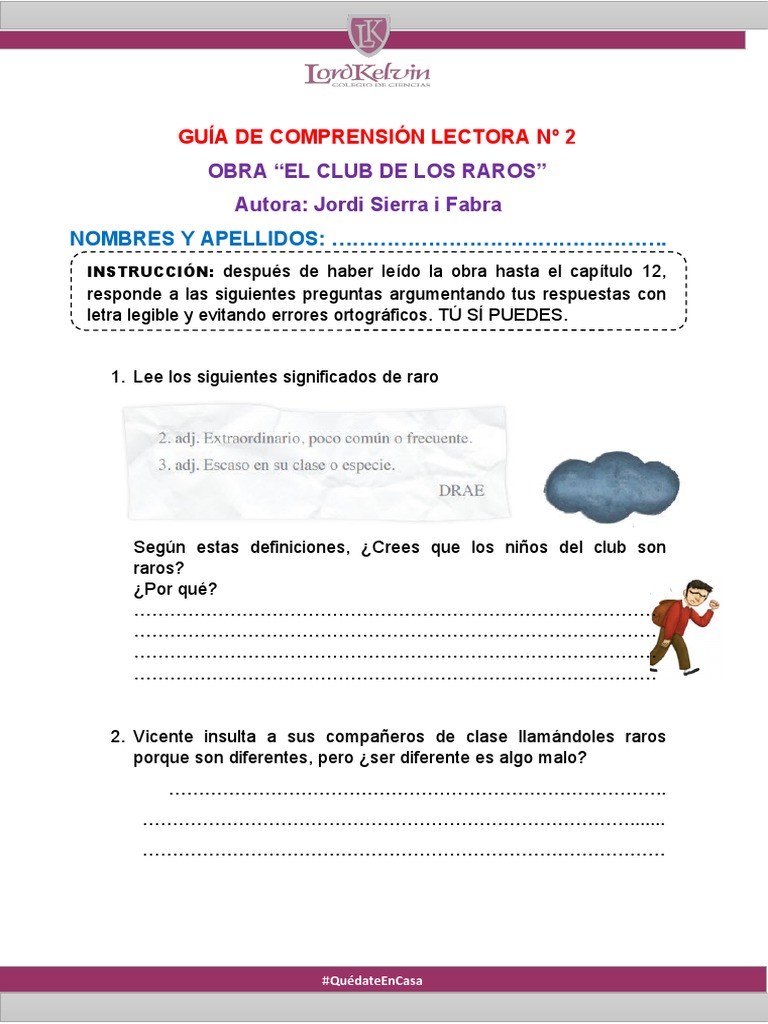 Guia de Comprension Lectora N2 | PDF