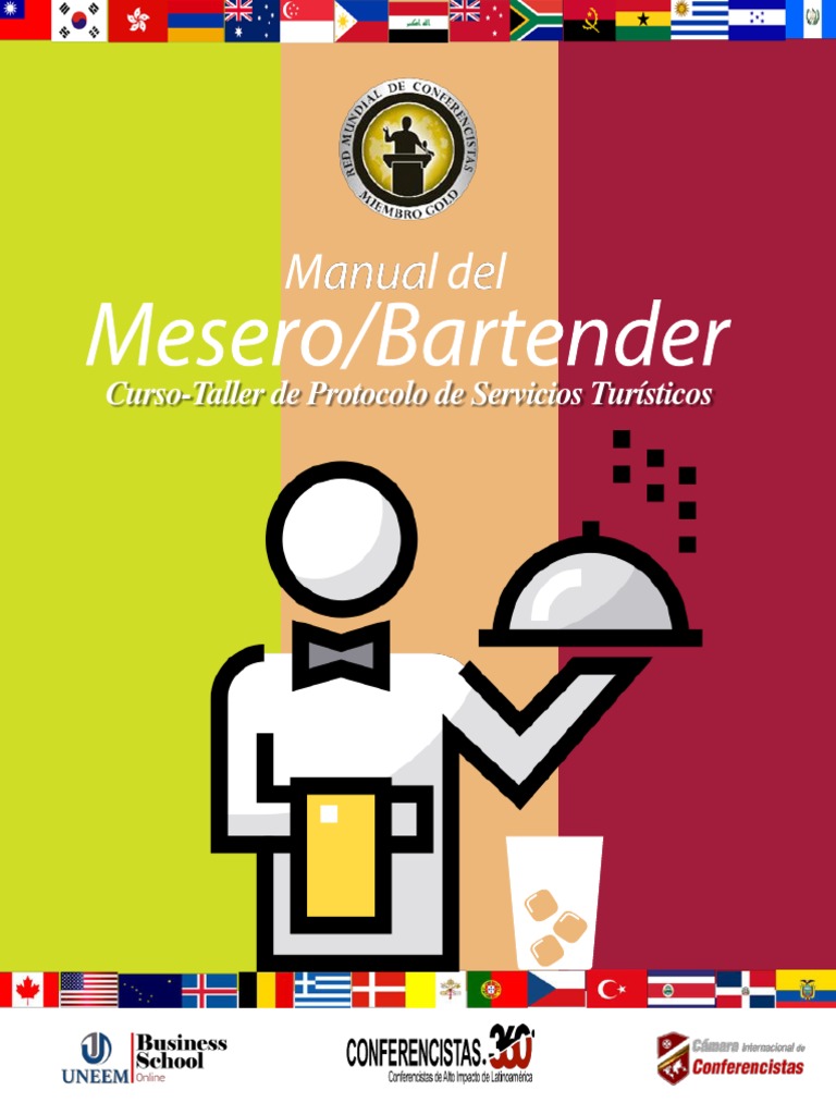 Manual-Del-Mesero UNEEM 360 LATAM-bantender | PDF | Camareros | Aprendizaje