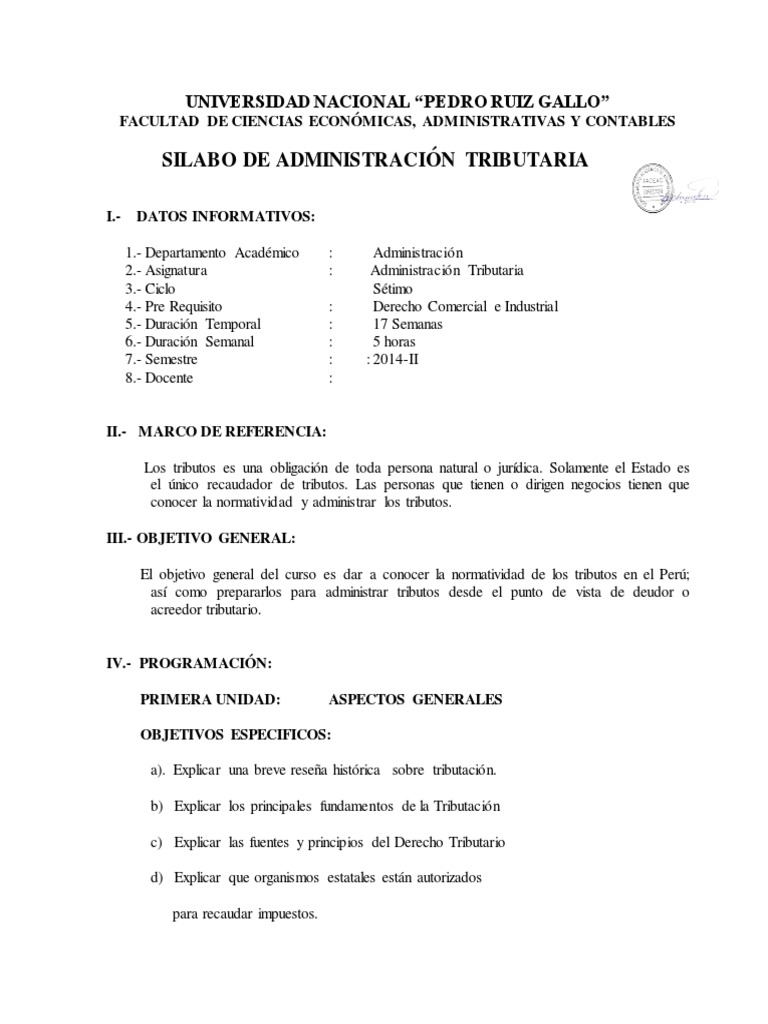 Administración Tributaria | PDF | Impuestos | Impuesto sobre la renta