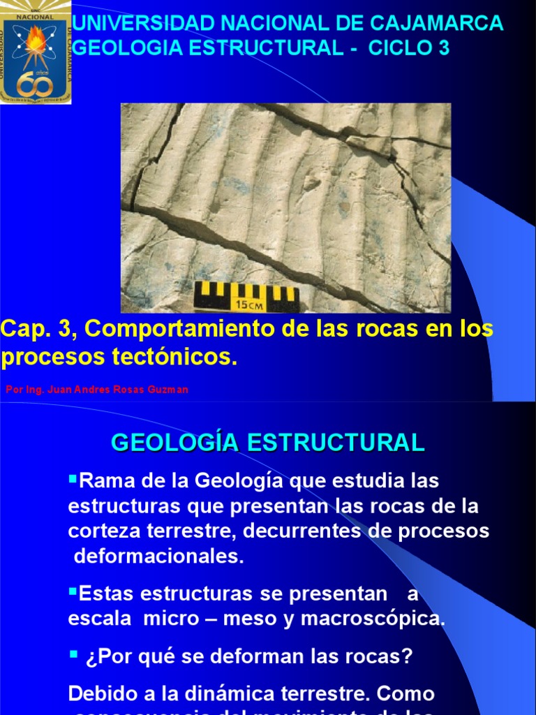 Comportamiento de las Rocas en Tectónica | PDF | Falla (geología ...