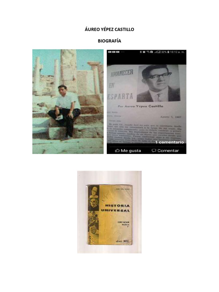Áureo Yépez Castillo. Biografía. | PDF | Venezuela | Universidad